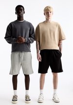 PULL&BEAR 2 PACK JOGGER BERMUDA - Pantalon de survêtement - grey/gris - ZALANDO.FR