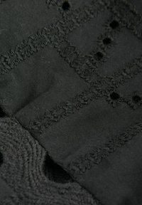 Next BRODERIE SHORT SLEEVE RIC RAC - Blus - black/svart - Zalando.se