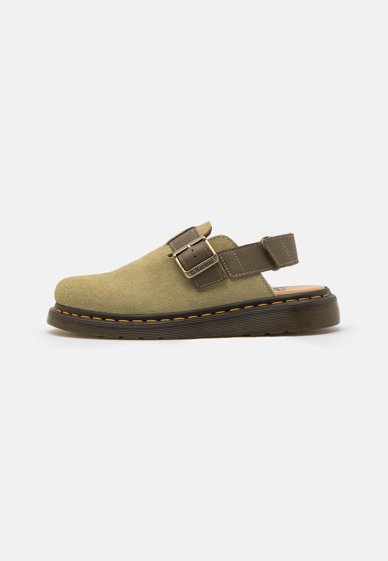 Dr. Martens JORGE II UNISEX - Zoccoli - pale olive/olive carrara/verde ...