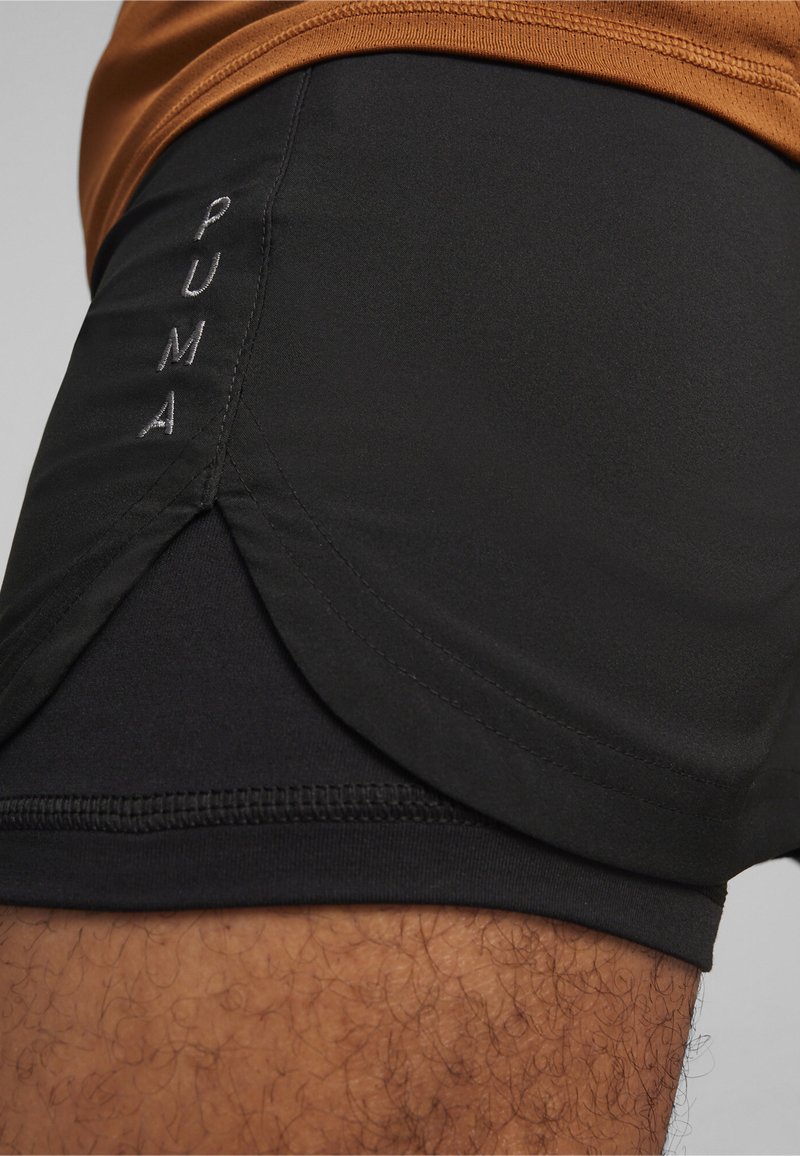 Puma STUDIO FOUNDATIONS 2IN1 - Korte sportsbukser - black/sort - Zalando.dk