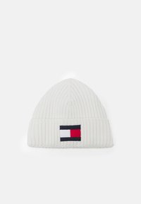 Tommy Hilfiger FLAG BEANIE UNISEX - Muts - ancient white/wit - Zalando.be