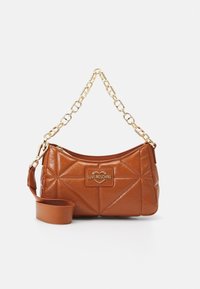 Love Moschino GEOMETRIC QUILTED - Sac à main - noche/marron clair ...