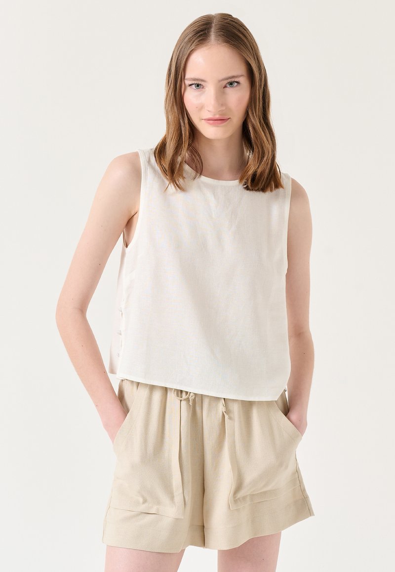 Jimmy Key Top - ecru/white - Zalando