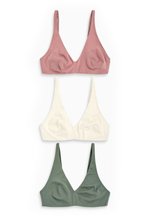 Next 3 PACK - Triangel-bh - green pink cream/grön - Zalando.se