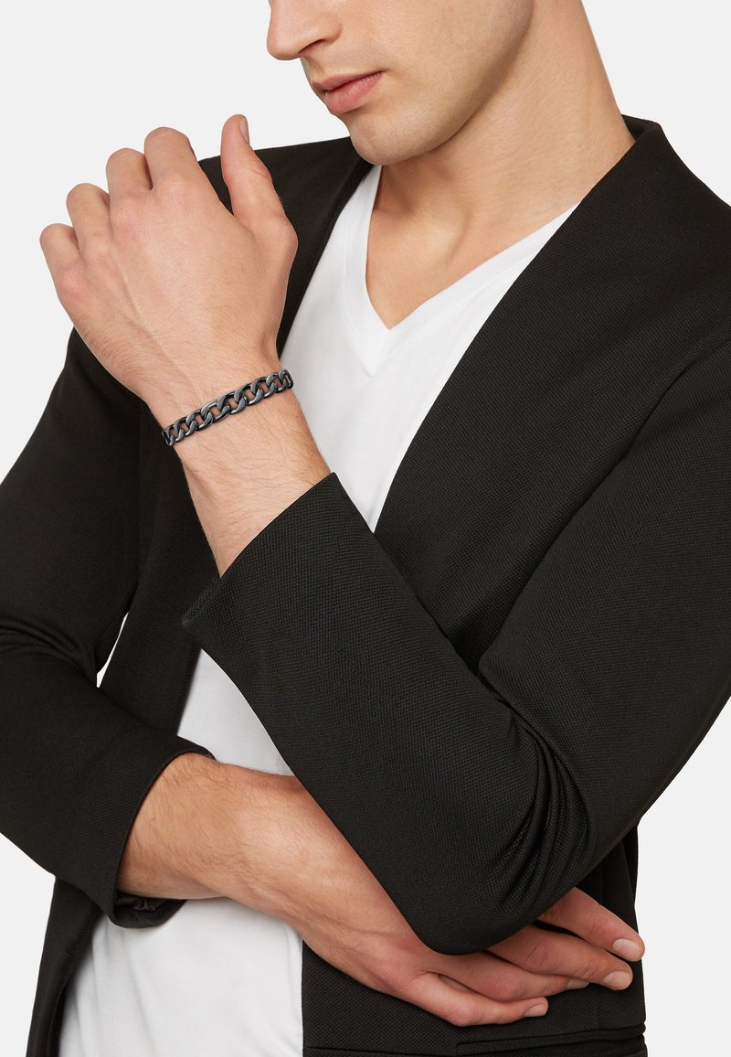 Breil BLOCK CHAIN - Bracelet - gun/anthracite - ZALANDO.FR