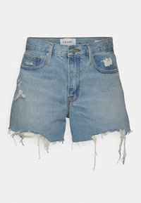 FRAME LE BRIGETTE RAW AFTER - Short en jean - legacy baines/bleu clair ...