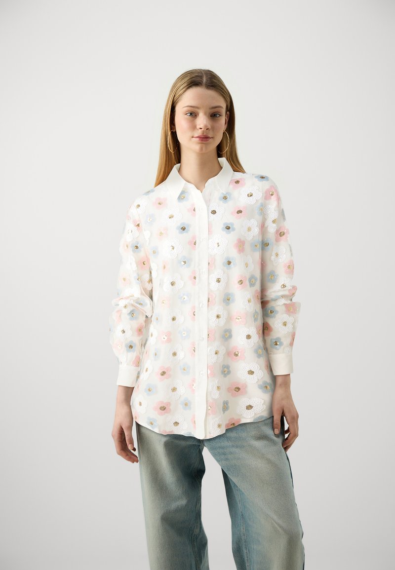 Sister Jane GARDEN SEQUIN - Hemdbluse - ivory/offwhite - Zalando.de