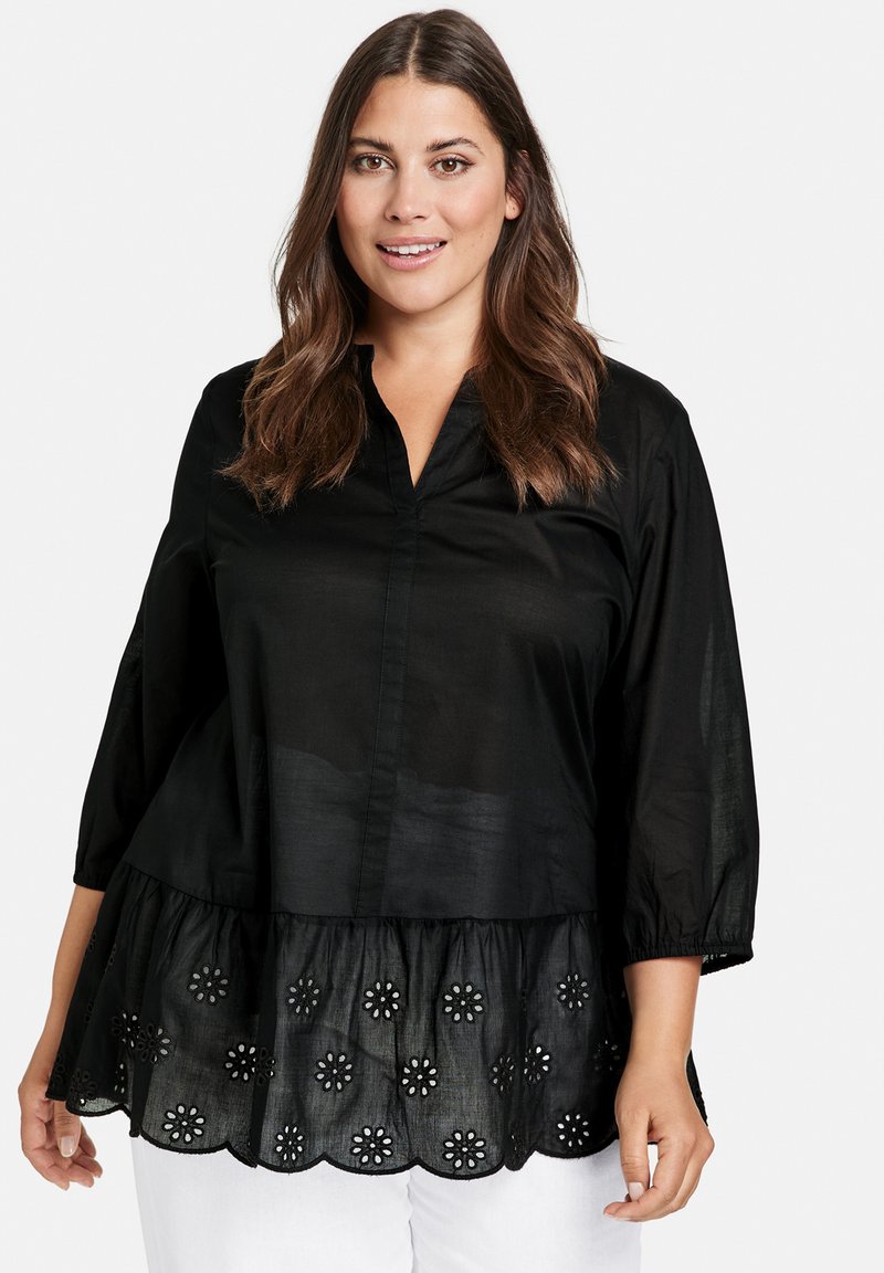Samoon 3/4 ARM LEICHTE - Blouse - black - Zalando.ie