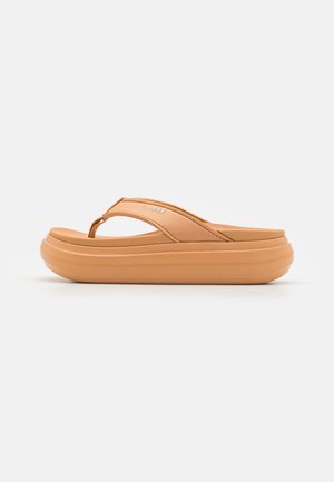 FitFlop FLATFORM TOE POST - T-bar sandals - cream/off-white - Zalando.ie