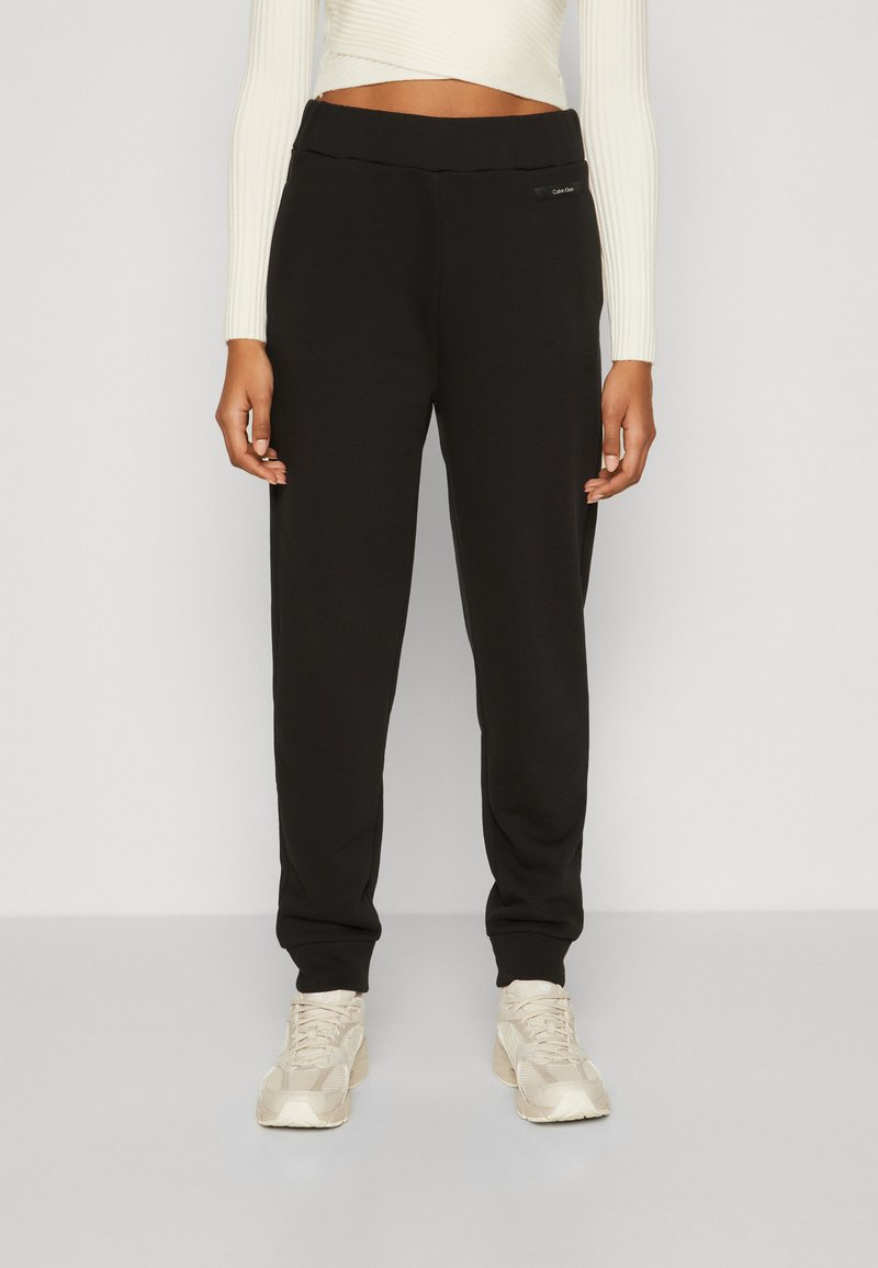 Calvin Klein Micro Logo Jogger Tracksuit Bottoms Black Uk