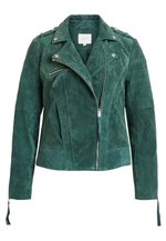 VILA VICRIS - Lederjacke - green/grün - Zalando.de