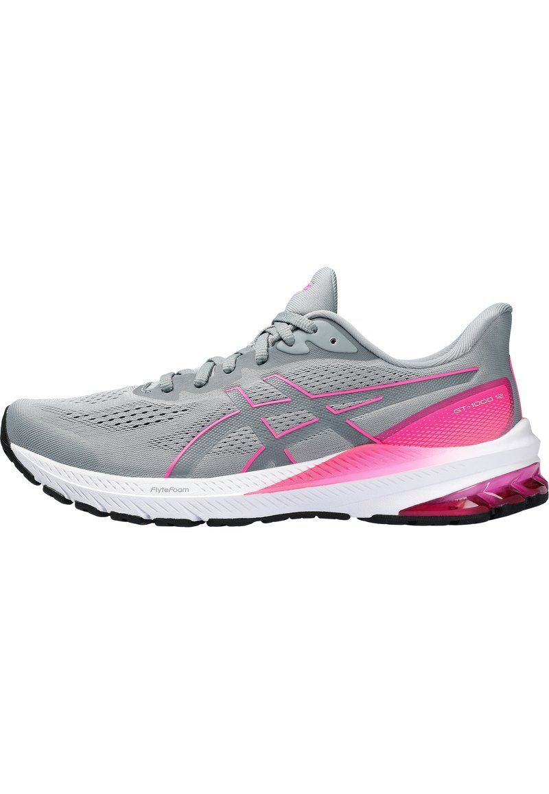 ASICS GT-1000 12 - Road running shoes - sheet rock hot pink/light grey ...