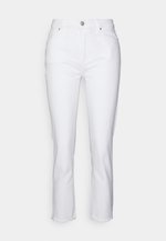 Paige CINDY - Blugi loose fit - white noise w/ grand/denim alb - Zalando.ro