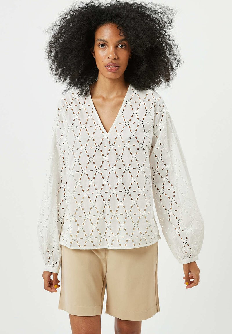Minimum LIPANA - Blusa - white/blanco - Zalando.es