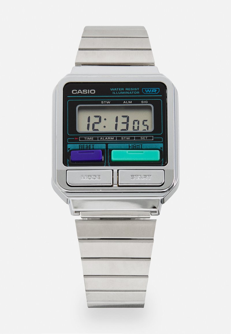 Casio FRONT BUTTON SERIES UNISEX - Digital watch - silver-coloured ...