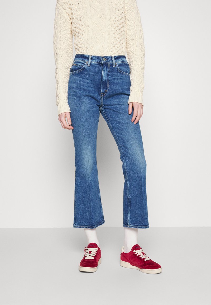 Polo Ralph Lauren CROP FLARE STANDARD ANKLE FLARE - Kavbojke na zvonec ...