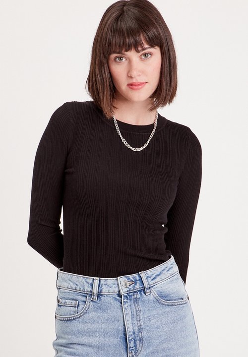 Cache Cache MIT RUNDHALSAUSSCHNITT - Trui - noir/zwart - Zalando.be