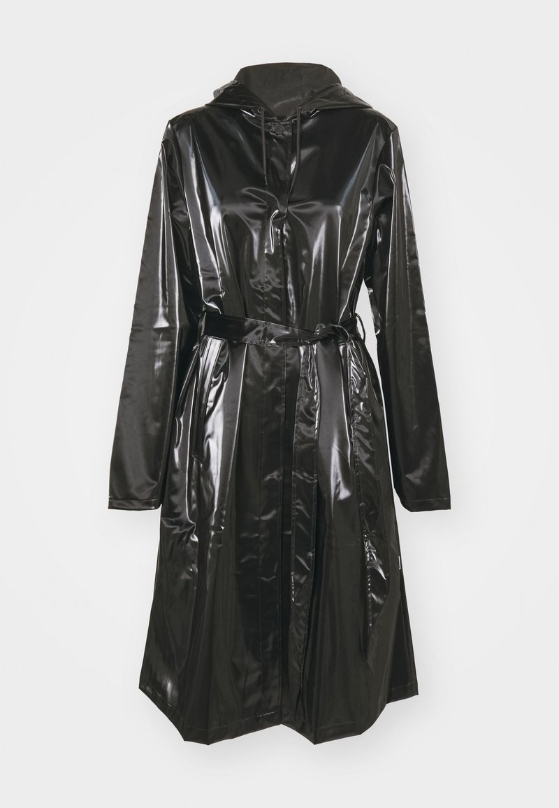 Rains ALINE LONGER - Parka - night/mottled black - Zalando.co.uk