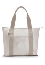 Kipling ERA M - Bolso shopping - metallic glow/plateado - Zalando.es