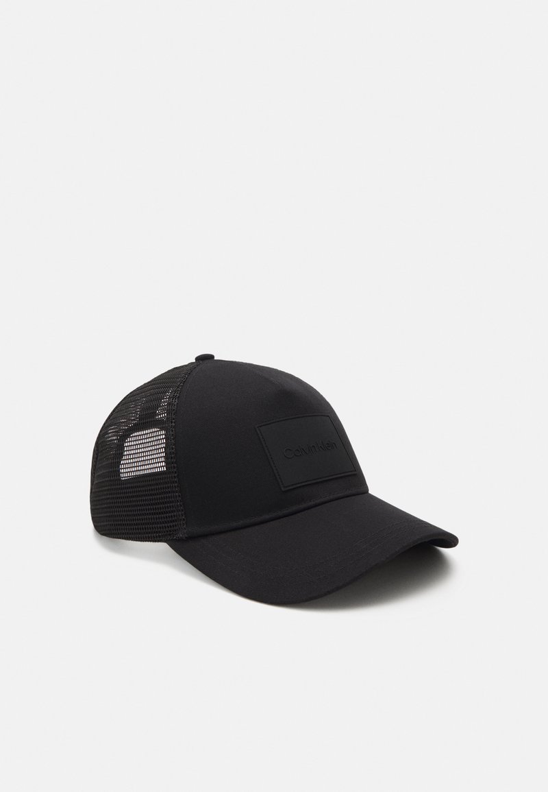 Calvin Klein TONAL PATCH TRUCKER UNISEX - Cap - black - Zalando.co.uk
