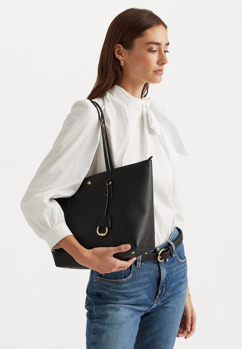 Lauren Ralph Lauren MEDIUM KEATON TOTE - Shopping bag - black/nero - Zalando.it
