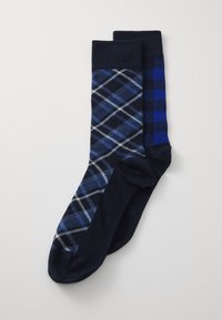 GANT CHECK GIFT BOX 2 PACK - Socks - evening blue/dark blue - Zalando