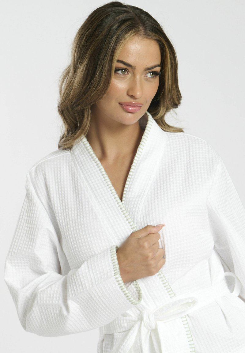 Loungeable WHIPSTICH WAFFLE - Dressing gown - white - Zalando