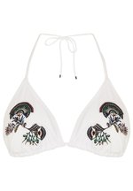 Accessorize FAN EMBROIDERED TRIANGLE - Bikini-Top - white/weiß - Zalando.ch
