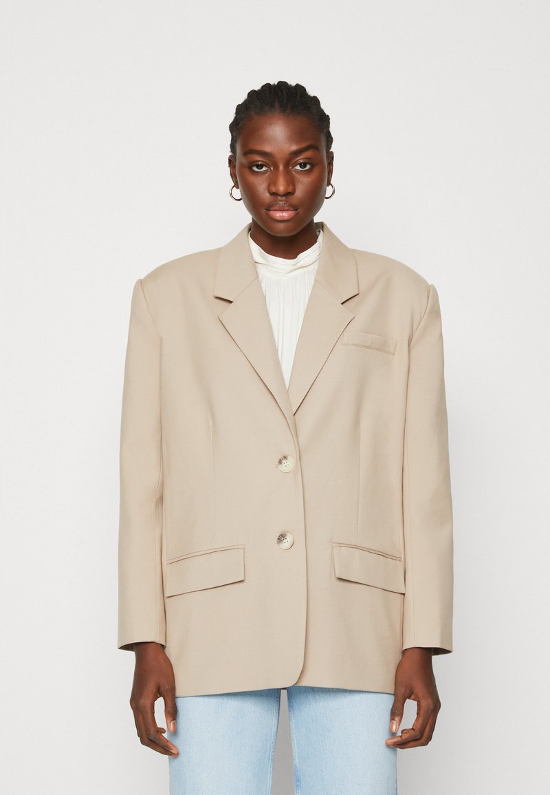 Gestuz PAULA - Blazer - string/beige - Zalando.co.uk