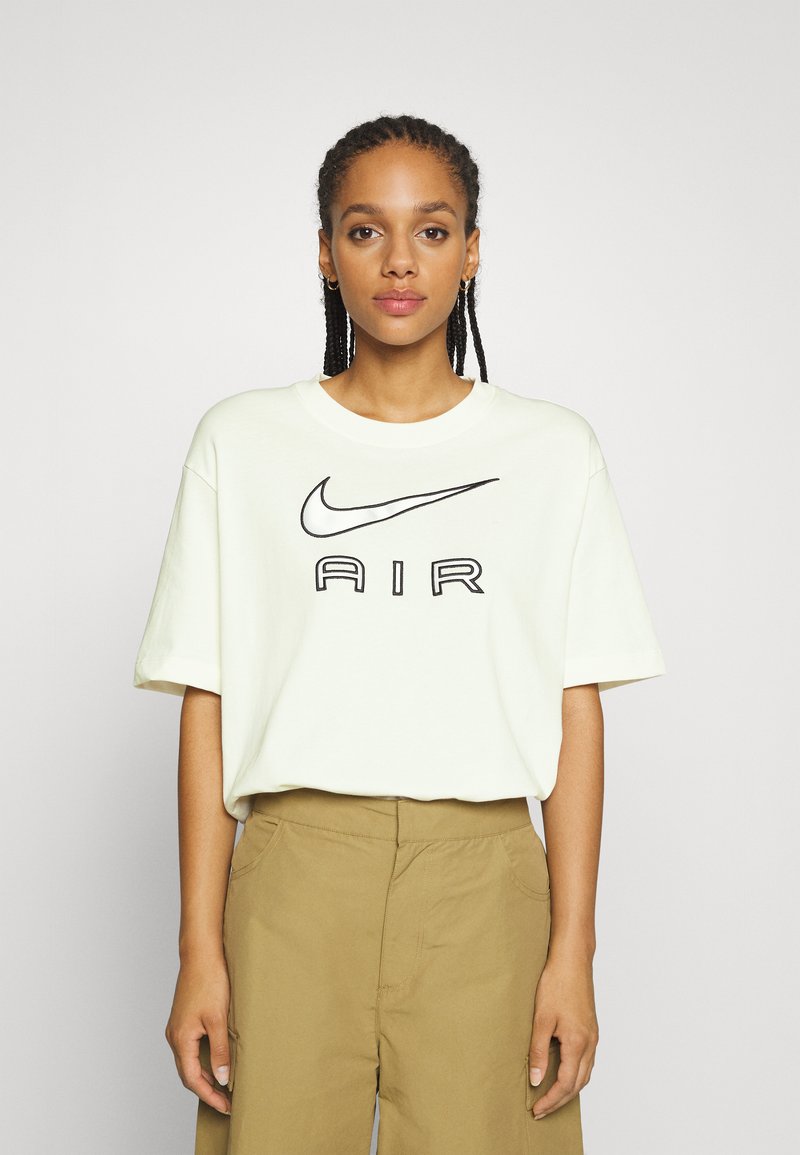 Nike Sportswear TEE AIR - Print T-shirt - sail/black/off-white ...