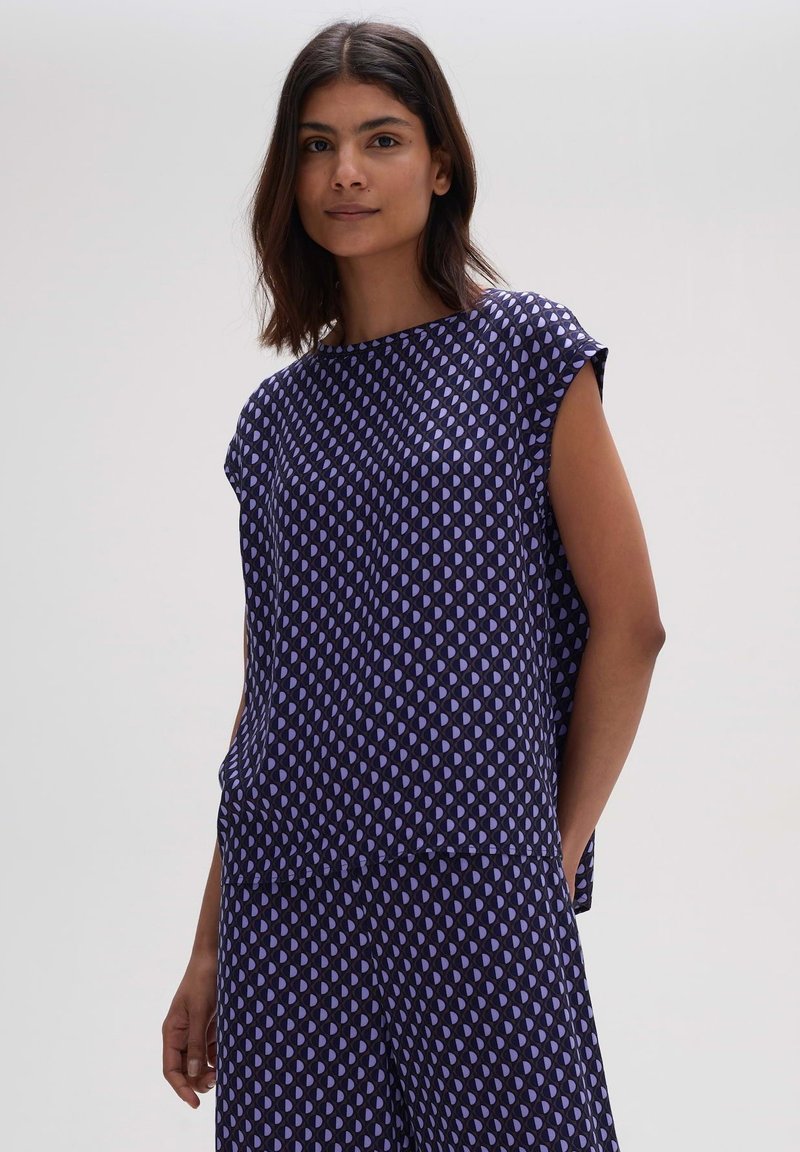 Opus KURZARM FAUNI - Bluse - blue hour/blau - Zalando.at