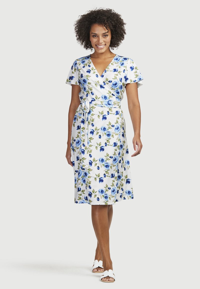 Cellbes of Sweden Day dress - winter white floral blue/white - Zalando.de