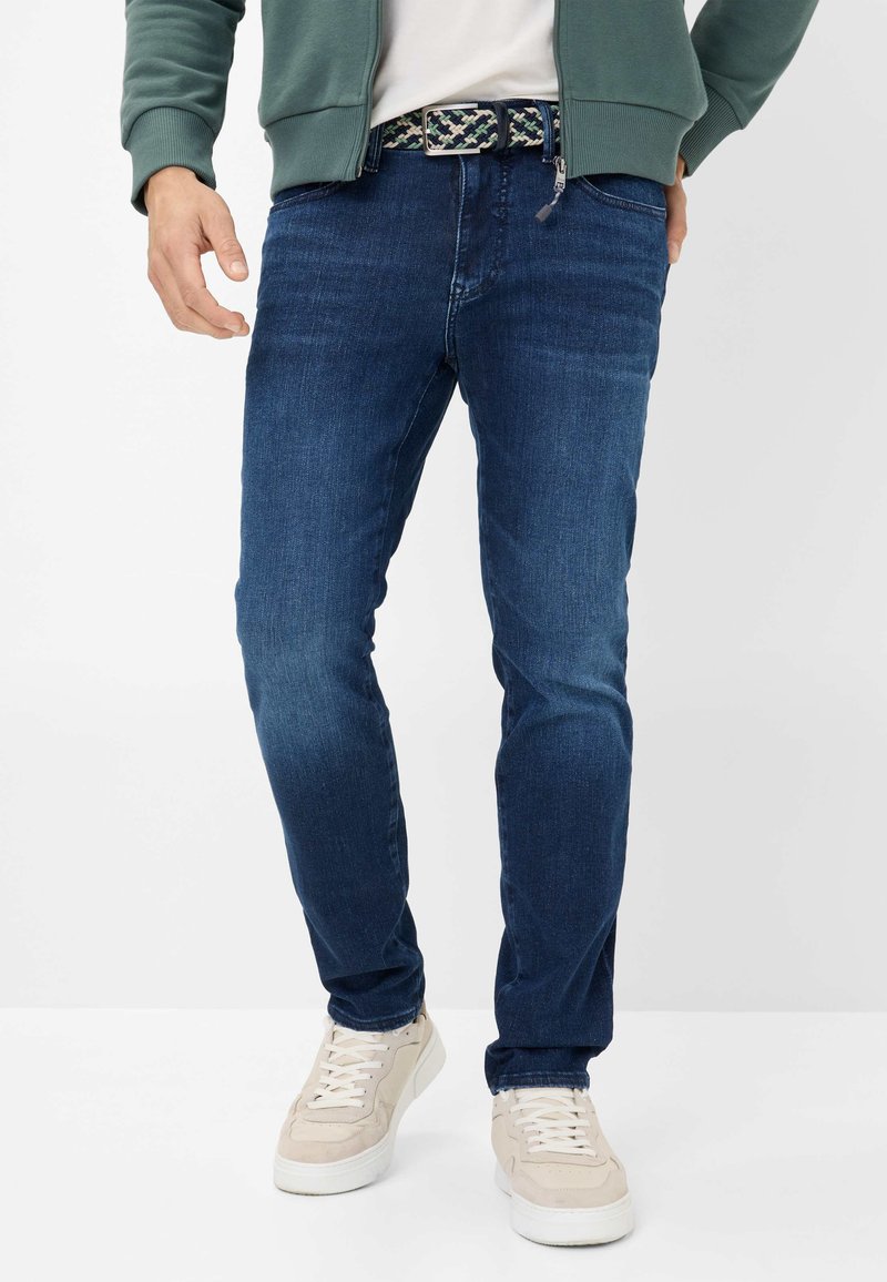 BRAX STYLE CHRIS - Jean slim - deep blue used/bleu marine - ZALANDO.FR