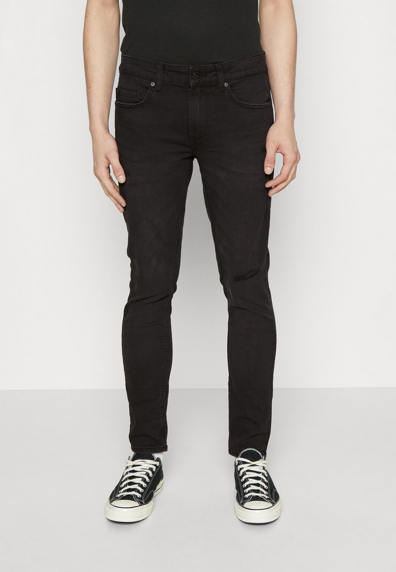 Only & Sons ONSWARP LIFE - Jeans Skinny Fit - washed black/zwart ...