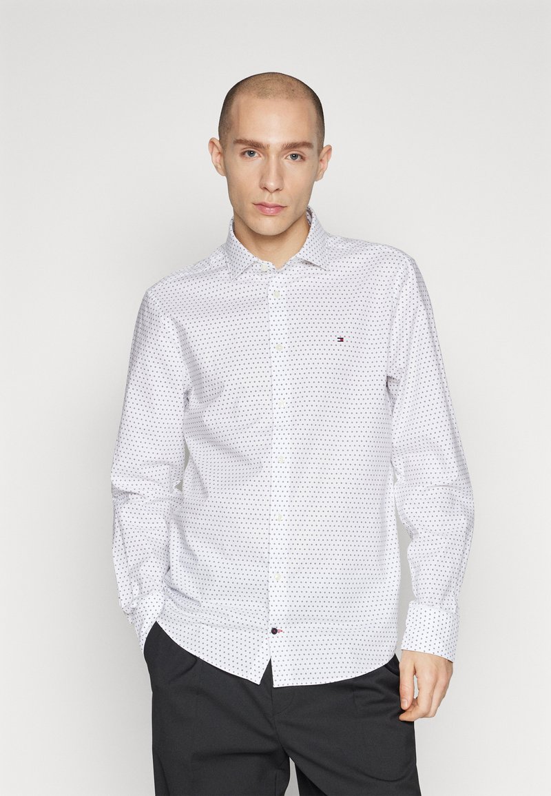 Tommy Hilfiger CIRCLE PRINT SHIRT - Camisa elegante - optic white/navy/blanco - Zalando.es