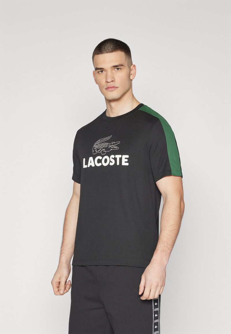 Lacoste Sport T-skjorte til trening - black/globe-green/svart - Zalando.no