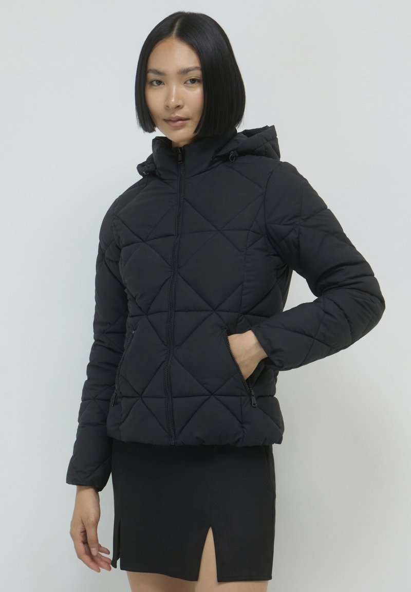 Calliope IMBOTTITO CON CAPPUCCIO - Winter jacket - ultrablack/black ...