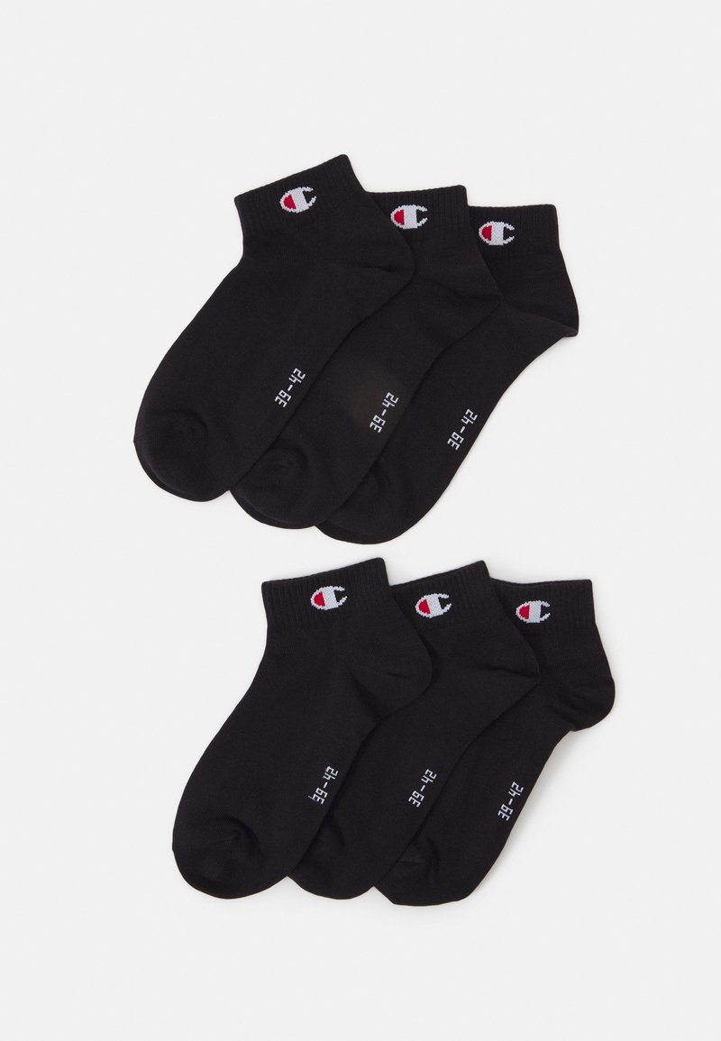 Champion 6PK QUARTER UNISEX - Chaussettes de sport - black/noir ...