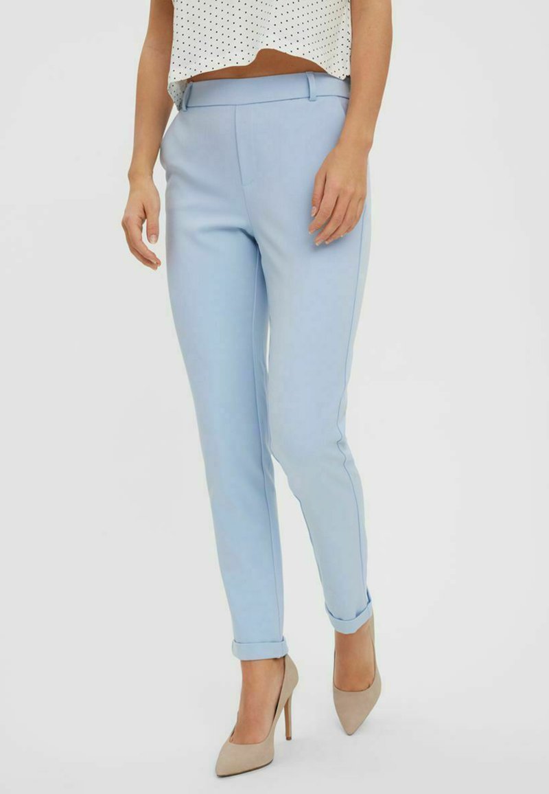 Vero Moda VMMAYA MR SOLID NOOS - Stoffhose - blue bell/blau - Zalando.de