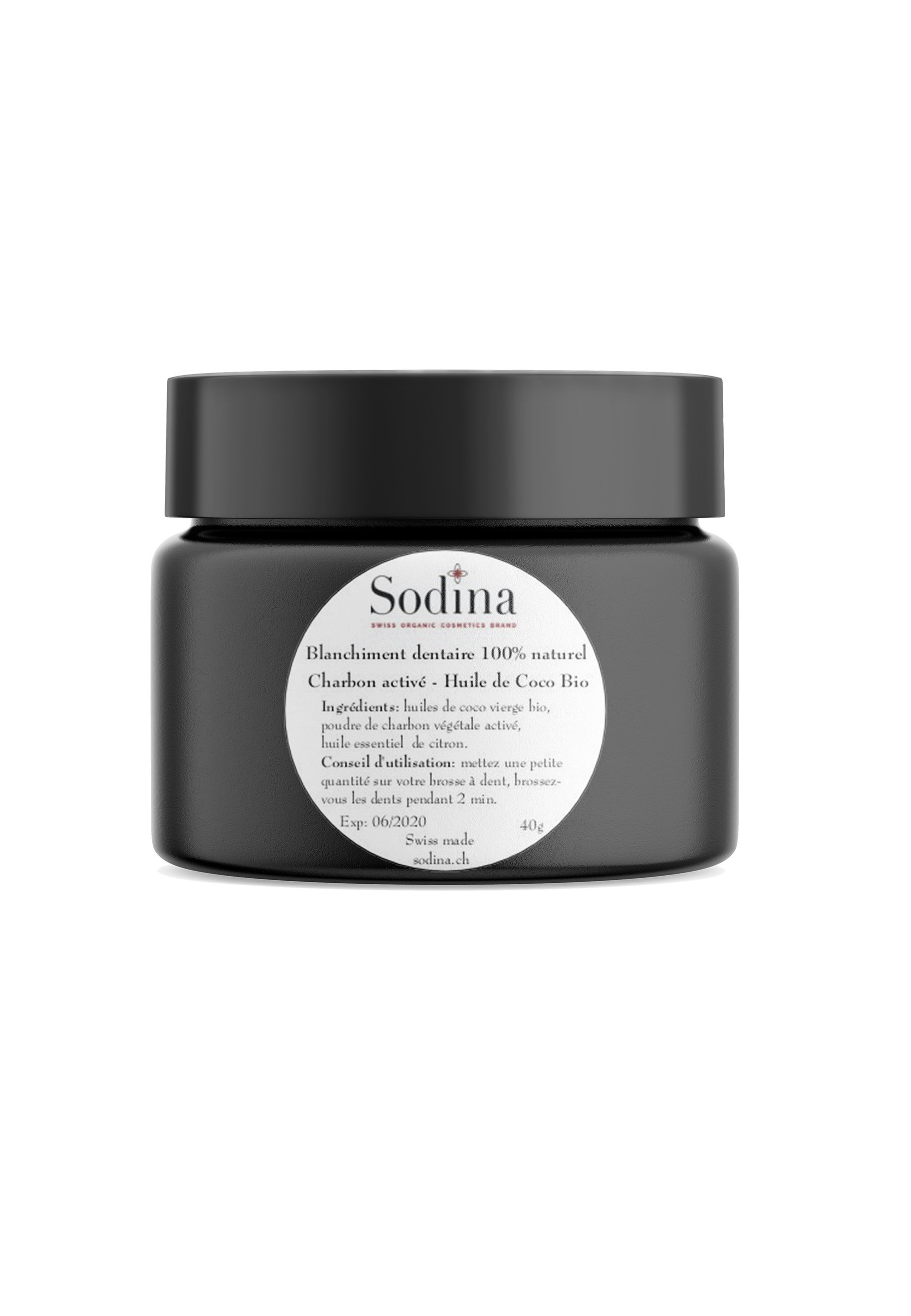 Sodina Cosmetics BLANCHIMENT DENTAIRE - CHARBON NATUREL - Puder - black ...