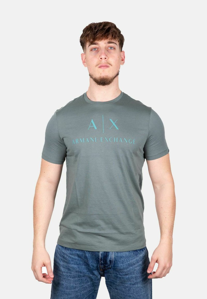 Armani Exchange AX - T-shirt con stampa - verde chiaro/verde - Zalando.it