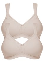Susa 2ER PACK OHNE BÜGEL TOPSY - Push-up BH - cappuccino/cappuccino ...