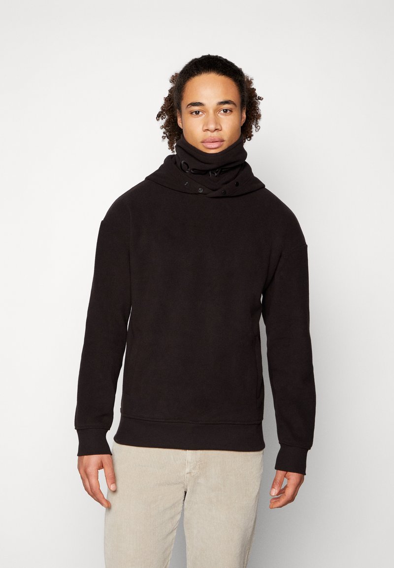 Jack & Jones JCOMAP HOOD UNISEX - Fleece jumper - black/black - Zalando ...