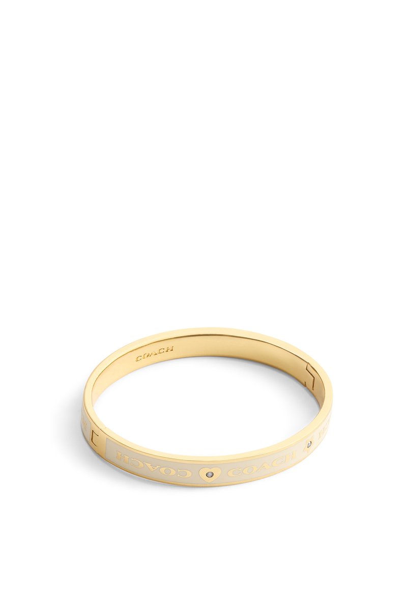 COACH SIGNATURE LOGO BANGLE - Bracelet - white - Zalando
