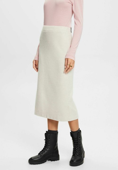 YAS YASASSI MIDI SKIRT - Maxirok - birch/crème - Zalando.be