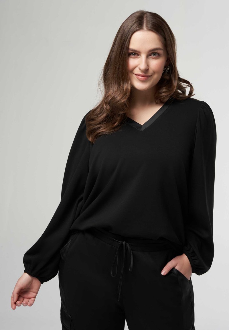 MS Mode MET BALLON FIT - Pullover - black/noir - ZALANDO.FR