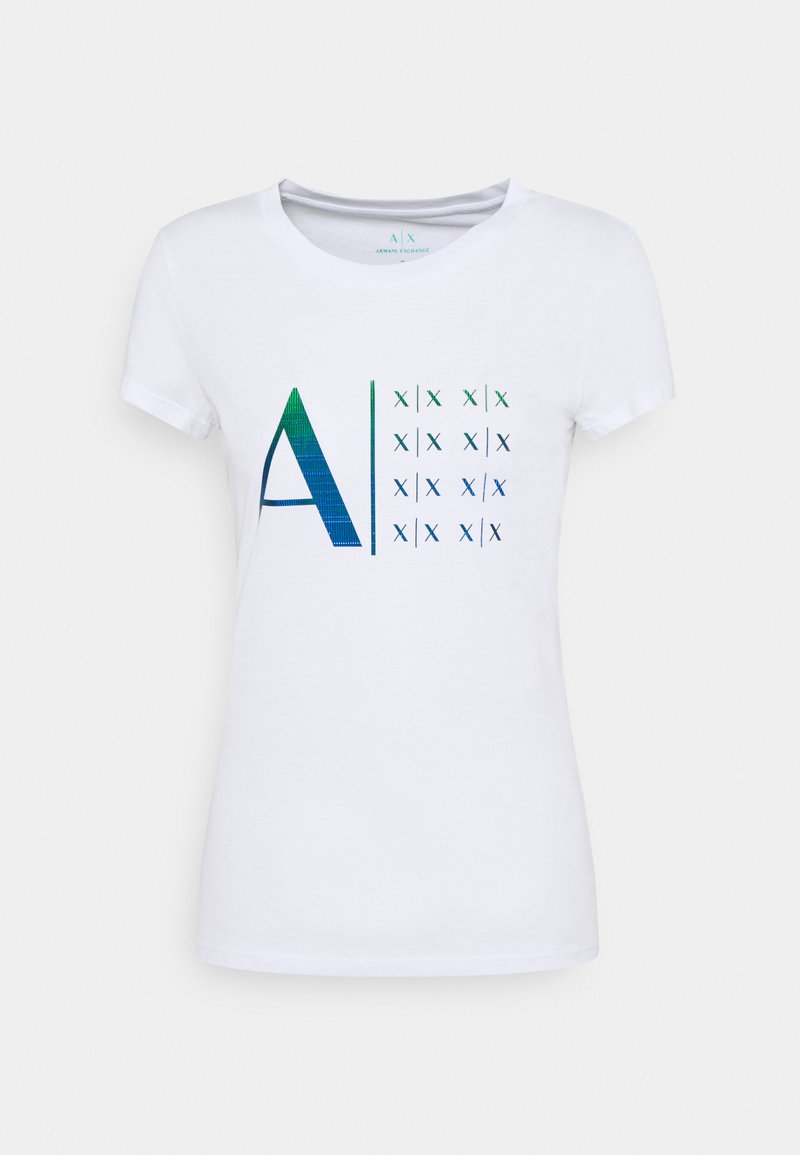 Armani Exchange T Shirt Print Optic White wei Zalando at