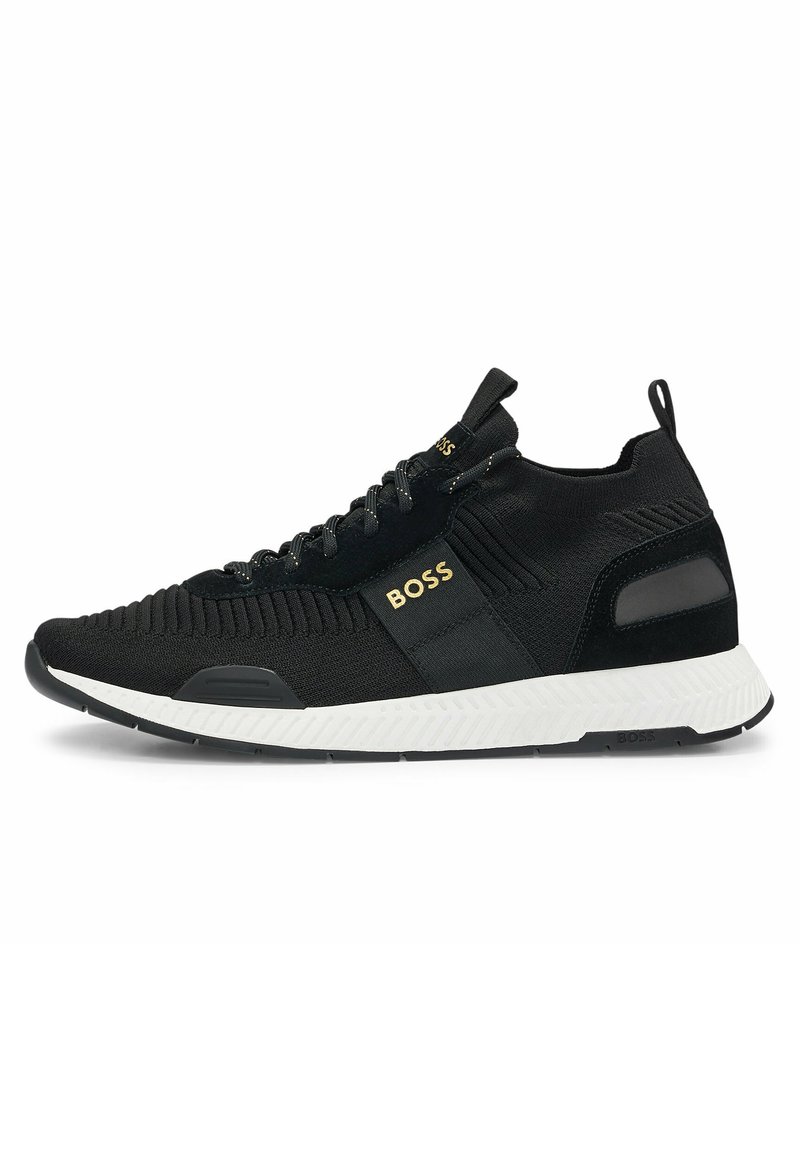BOSS TITANIUM RUNN KNST N - Trainers - black seven/black - Zalando