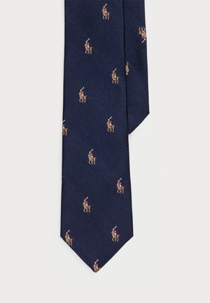 Polo Ralph Lauren STRIPED SILK REPP TIE - Slips - navy/gold/flerfärgad - Zalando.se