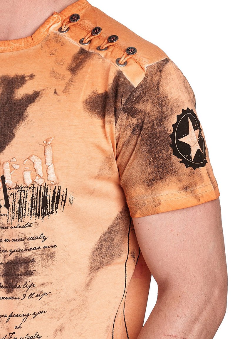 Rusty Neal T-Shirt print - orange - Zalando.de